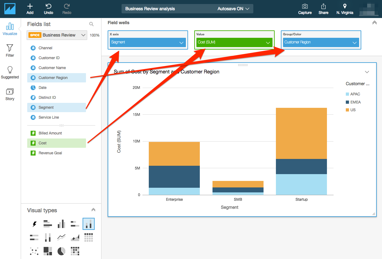 表示形式詳細解説：Vertical stacked bar chart(垂直積み上げ棒グラフ) #quicksight #05 | Amazon QuickSight Advent ...