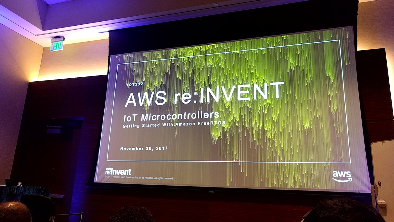 【レポート】IoTのマイクロコントローラとAmazon FreeRTOSの始めかた #reinvent #IOT332 | DevelopersIO