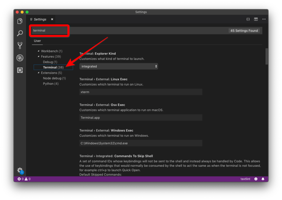 Visual Studio Codeから起動するターミナルソフトをiTerm2に変更する | DevelopersIO