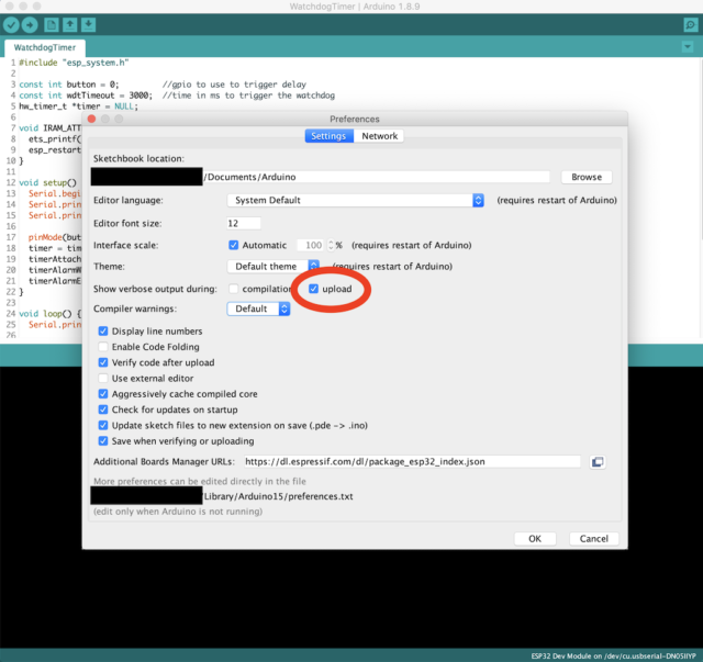How To Upload A Compiled Esp32 Sketch From Command Line To Devices Using Esptool Windowsmac