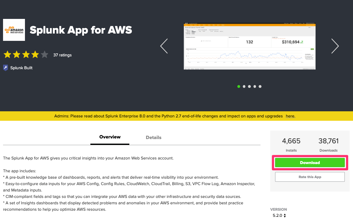 ログ分析ソリューションSplunk Enterpriseをパッケージを使って構築してみた | DevelopersIO