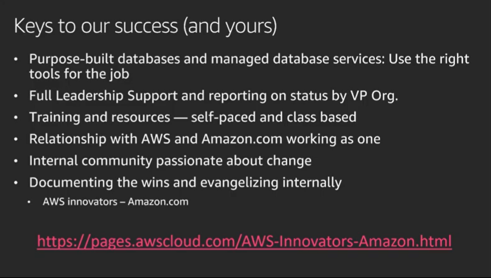 [re:Invent2019] [レポート] DAT359 – Amazon.com がどの様にしてOracle DatabaseからAWSのデータベースに移行したのか #reinvent ...