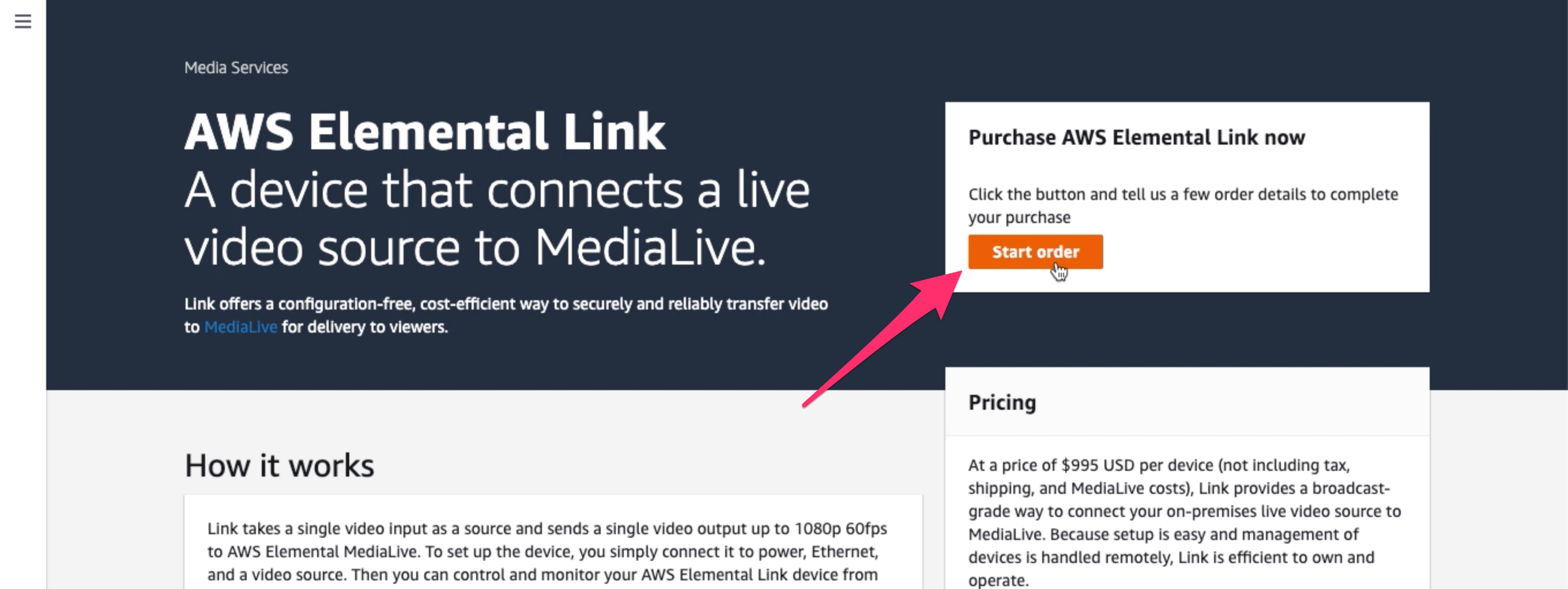 AWS Elemental Linkのデバイスを注文してみた | DevelopersIO