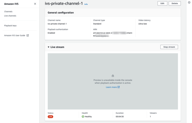 Amazon IVSのプライベートチャンネル用tokenを手元のPython環境で作成してみた | DevelopersIO
