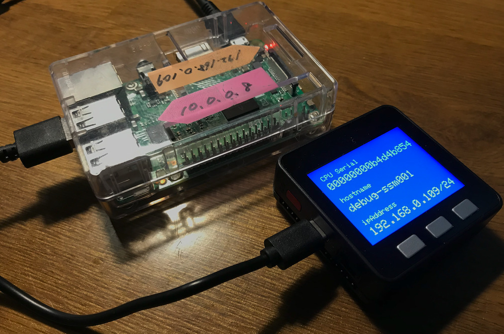 M5stackをUSB接続して、RaspberryPiのホスト名やIPアドレスを表示してみました | DevelopersIO
