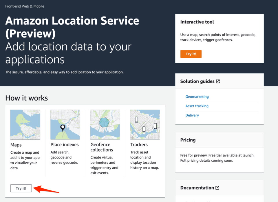 アプリケーションに安全・安価に位置データを追加可能なサービス『Amazon Location Service』がリリースされました！ | DevelopersIO