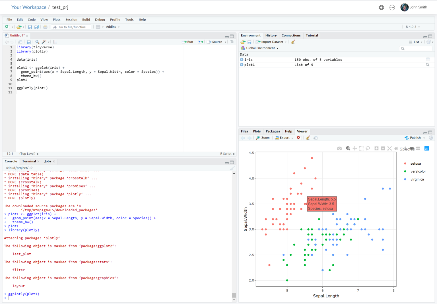 RStudio Cloudを使って自前で環境を持たずにRの開発をしてみよう | DevelopersIO
