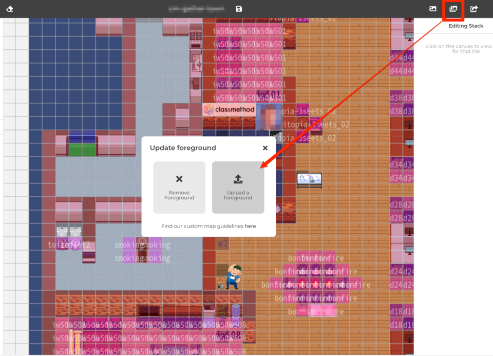 Gather.Town のカスタムマップで設定出来る前景画像(foreground image)を作成＆設定する手順 | DevelopersIO