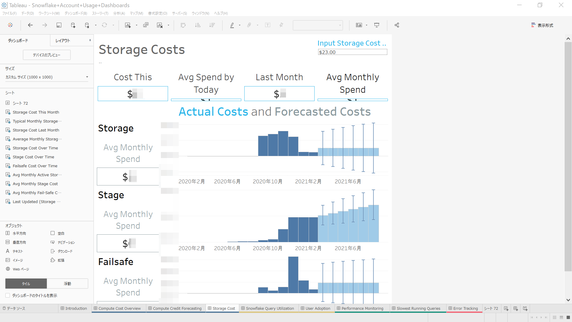 Snowflake Account Usage Dashboardsで自社のSnowflake利用状況をサクッと可視化する ...