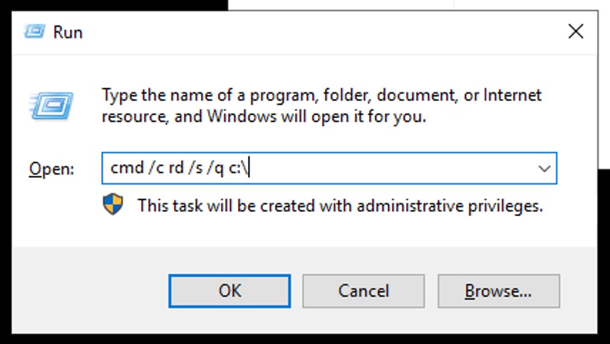 Windows版「rm -rf /*」の「cmd /c rd /s /q c:\」を実行してみた | DevelopersIO