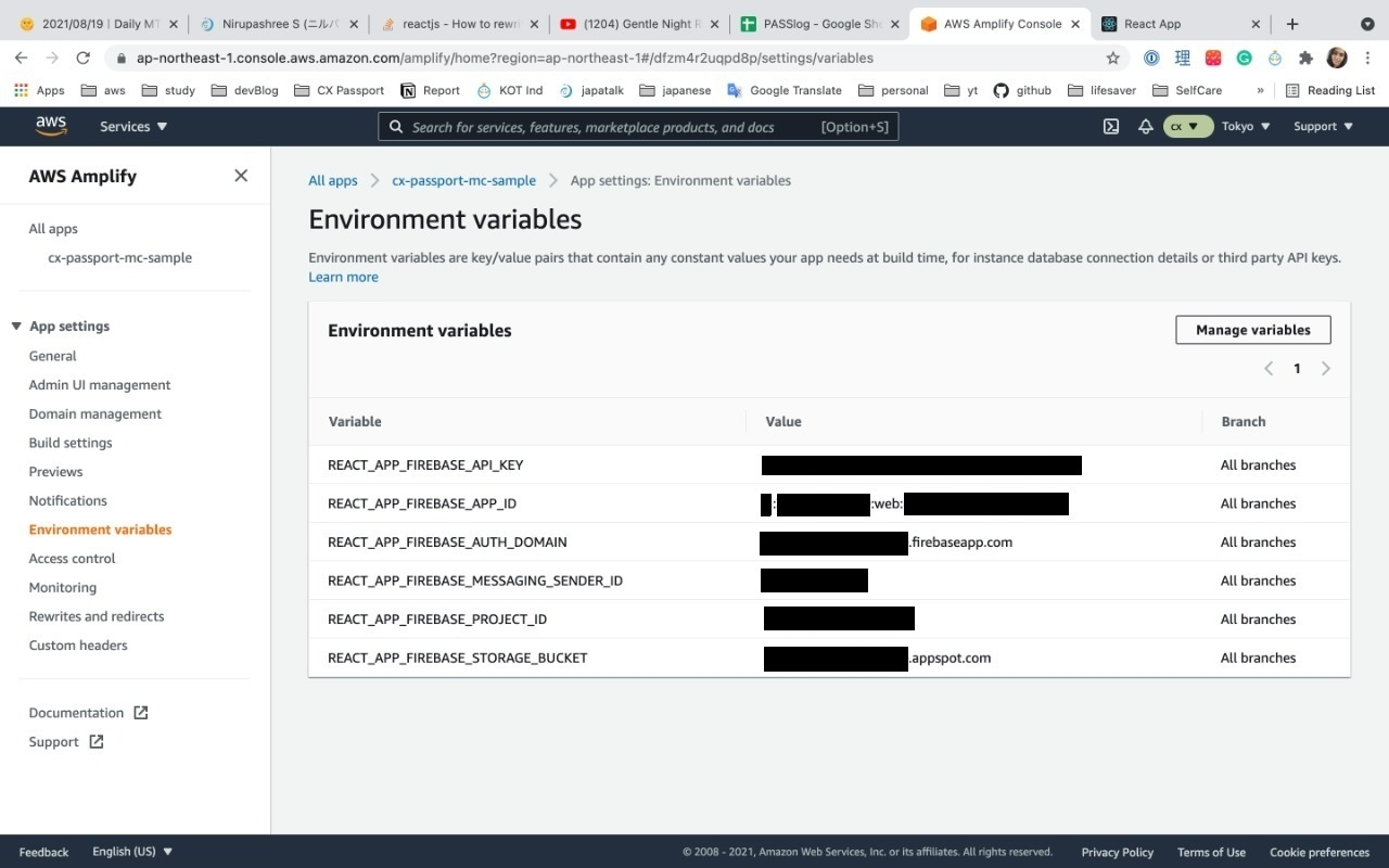 Firebase Integration and AWS Amplify hosting to my Sample Project ...