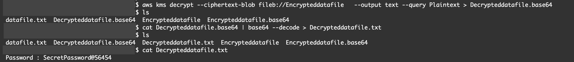 Encrypting And Decrypting A File Through Cli Using Aws Kms Developersio 1996