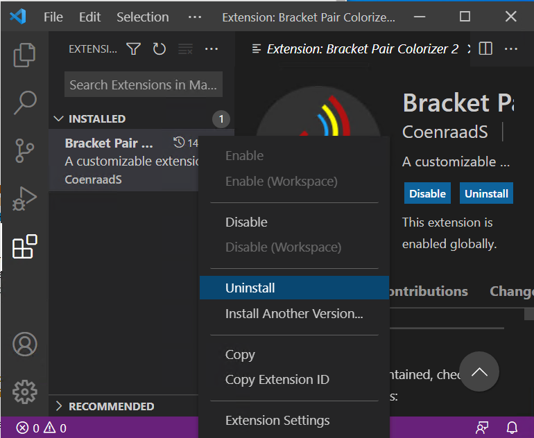 メンテナンスされなくなった Bracket Pair Colorizer 2 から VS Code に標準搭載の括弧記号色付け機能に乗り換えよう | DevelopersIO