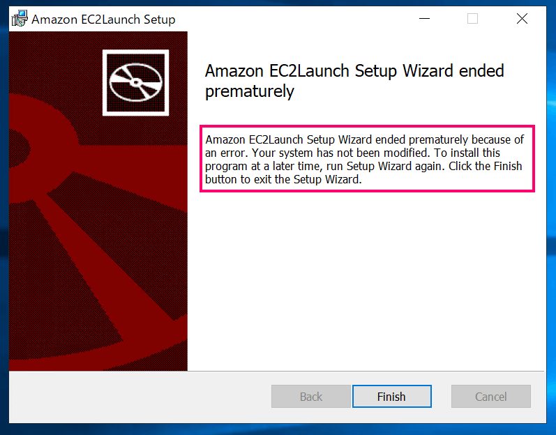 EC2Launch v2 (Ver.2.0.651) のインストール・移行に失敗する件について | DevelopersIO