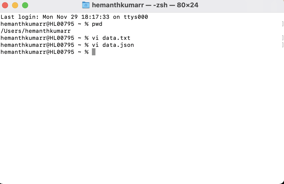 Creating JSON Formatted Data File using DynamoDB and VI editor ...