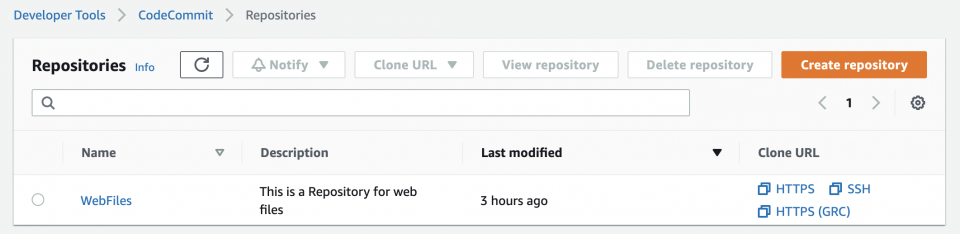 Aws Cliでcodecommitを使用してgitリポジトリを作成し、codepipelineを使用してcodecommitリポジトリの