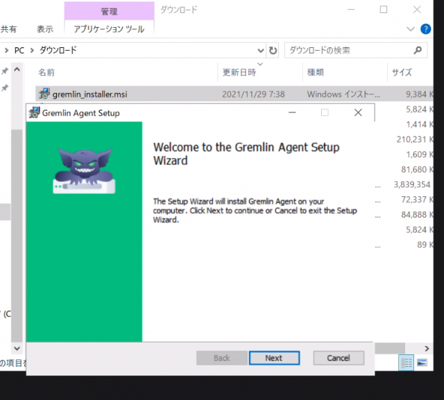 WindowsにGremlinをインストールして攻撃を実行してみる | DevelopersIO