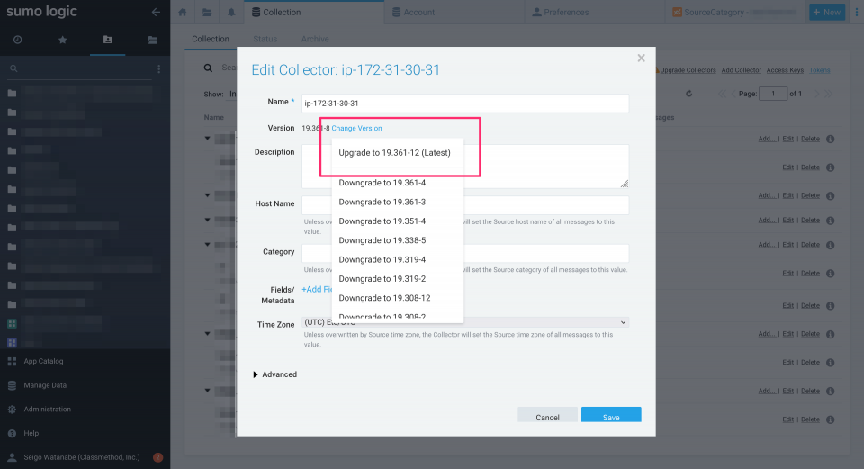 Installed Collectorをリモートでバージョンアップする #sumologic | DevelopersIO