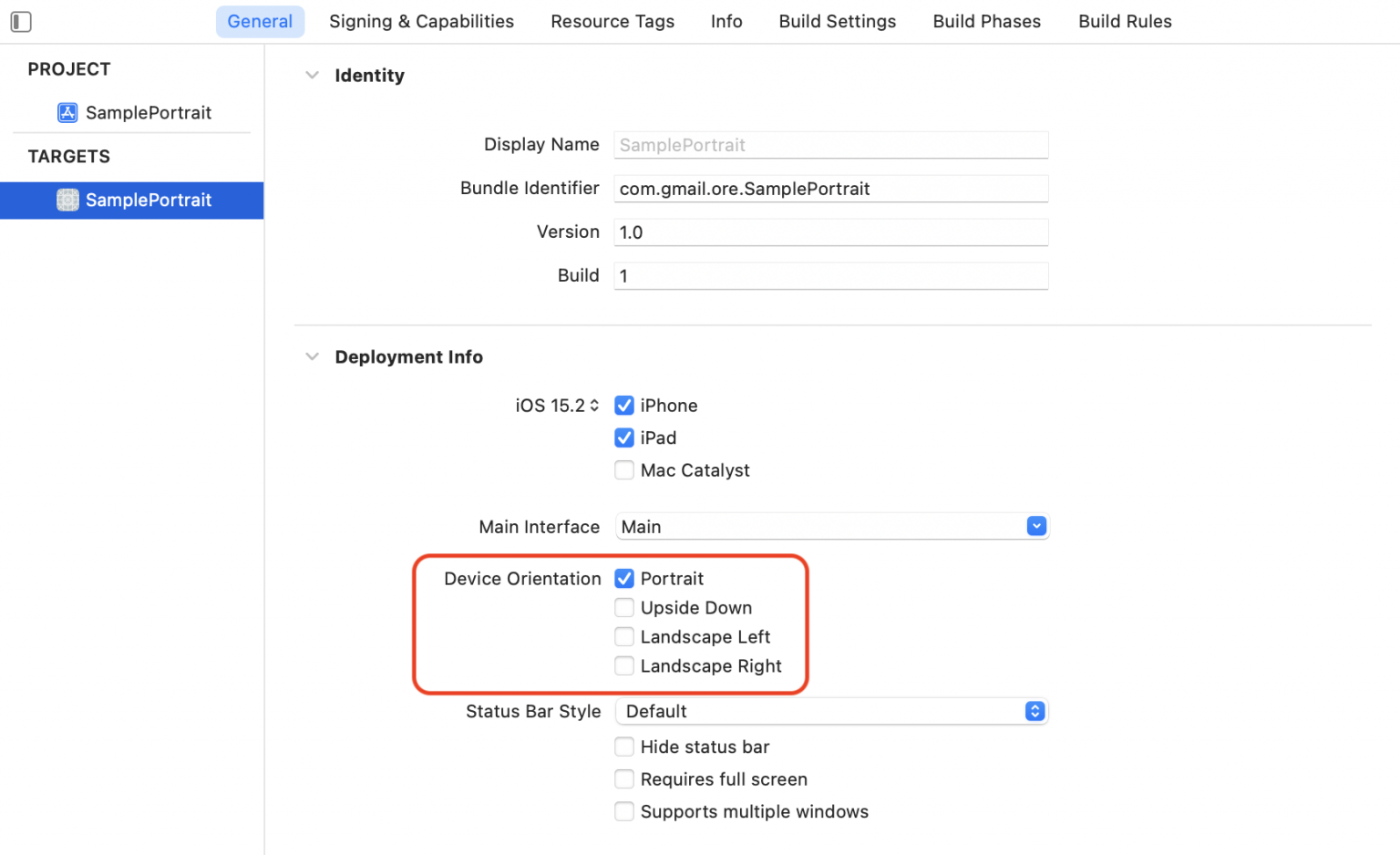 Xcode13で画面の縦向き固定が出来なかった時の対処法 | DevelopersIO