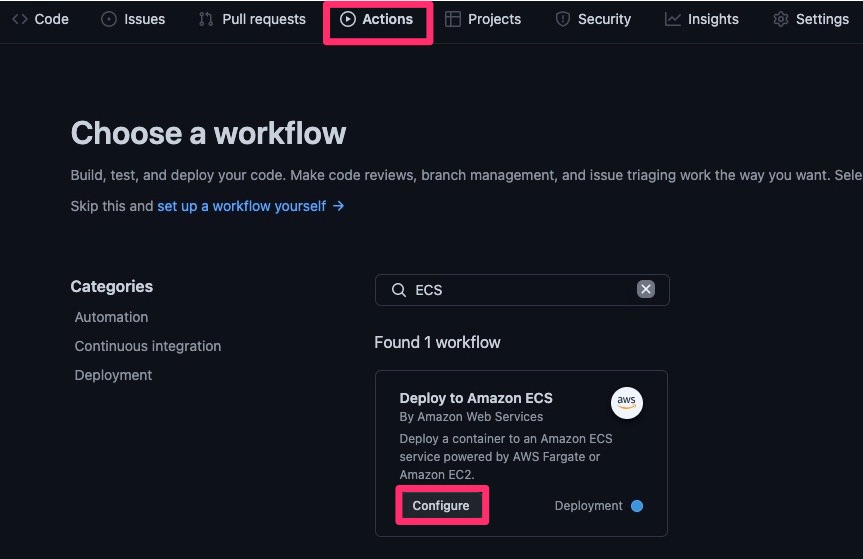 [初心者向け] GitHub ActionsからECS FargateにCI/CDしてみた | DevelopersIO