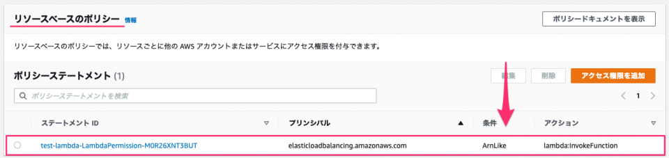 Lambda関数のリソースベースポリシー SorceArn にワイルドカードを含めて指定して ValidationError が表示されたときに確認したこと | DevelopersIO