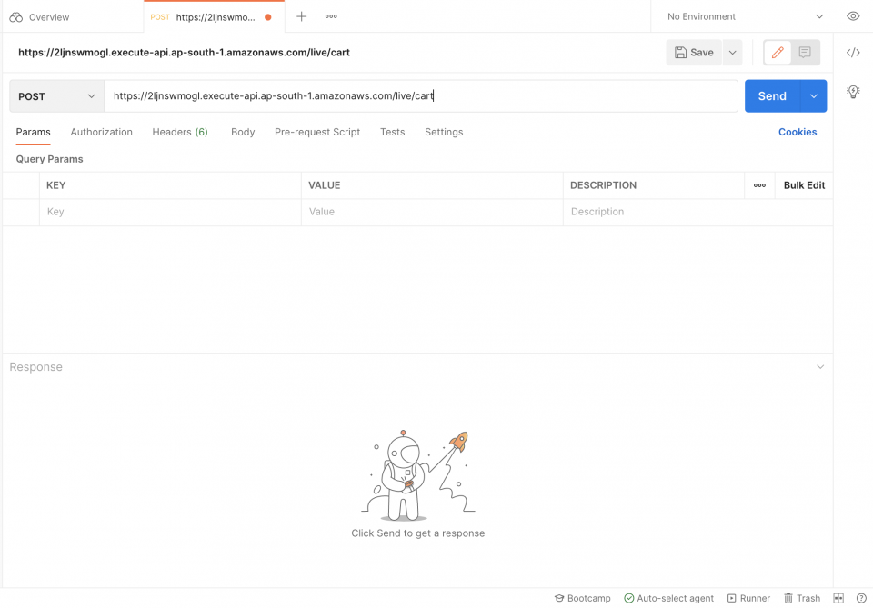 Creating A Shop Api Of Post Cart Items With Postman Lambda And Api