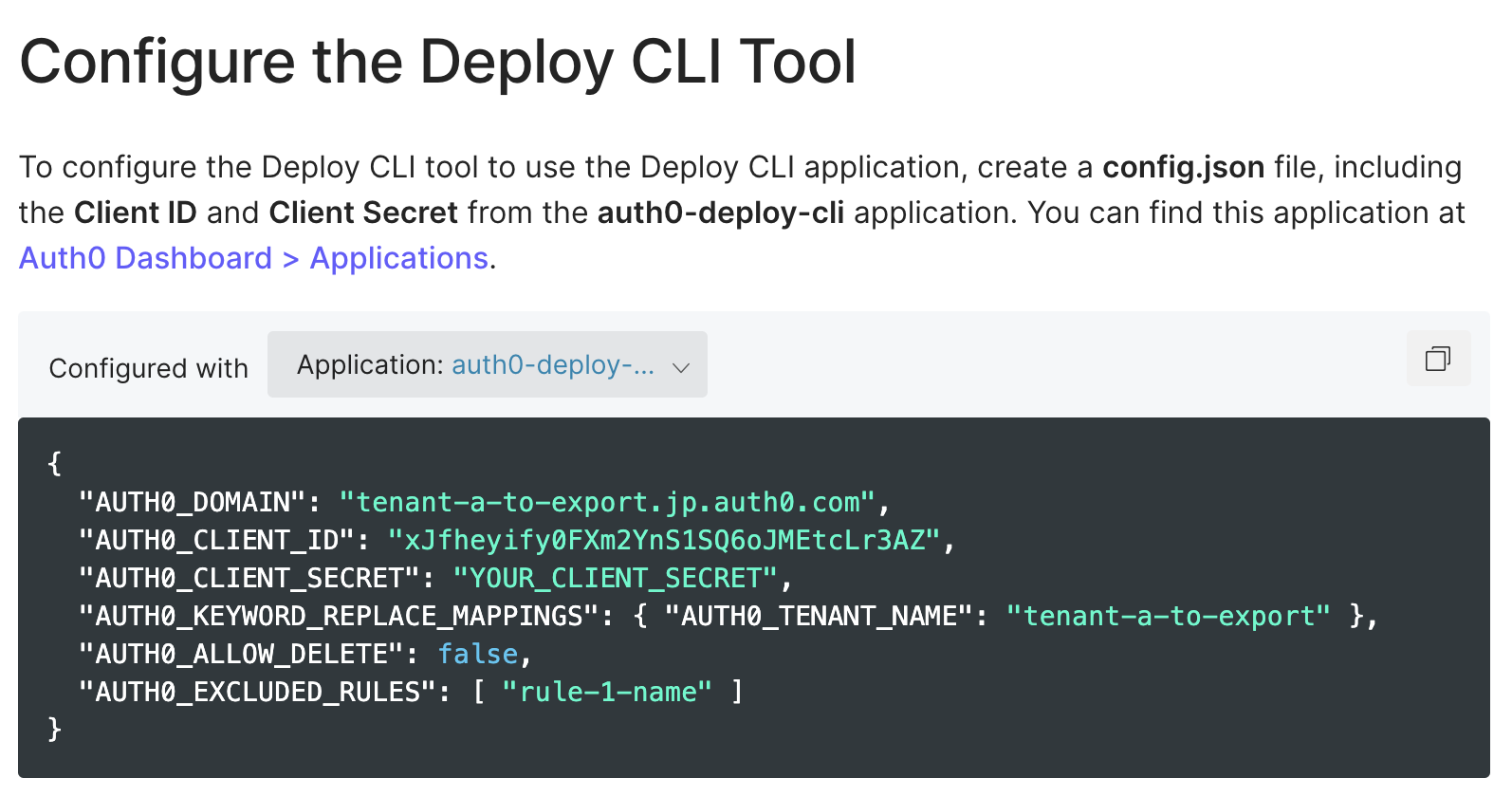 Auth0 Deploy CLI Toolでのテナント設定移行方法(export/import) | DevelopersIO