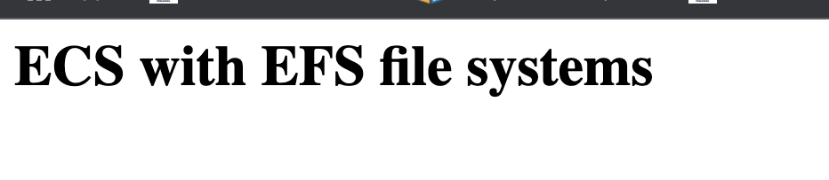 EFSファイルシステムでECSを作成してみた。 | DevelopersIO