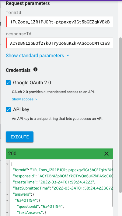 Google Forms APIでフォームの回答を取得する | DevelopersIO
