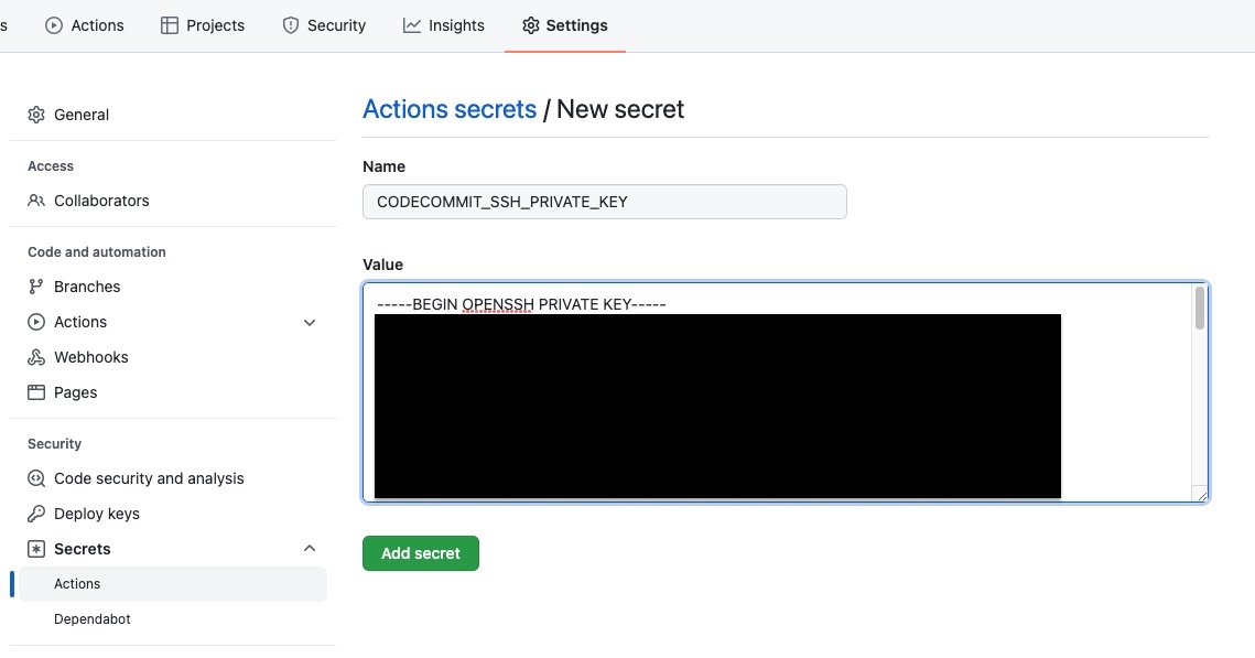 GitHub Actionsを使ってGitHubリポジトリをCodeCommitリポジトリへミラーリングする | DevelopersIO