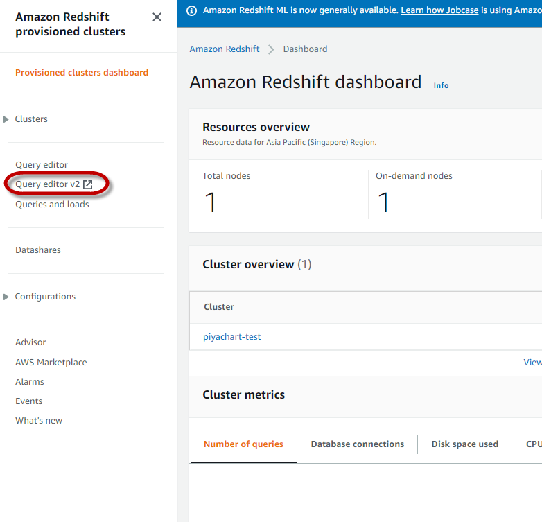 การใช้งาน Query editor v2 ผ่าน Amazon Redshift | DevelopersIO