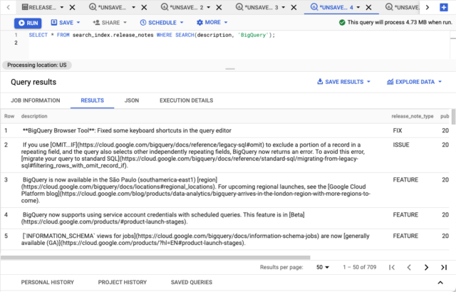 [アップデート] BigQuery で search index (Preview) が利用可能になりテキストや半構造データを効率的に検索可能 ...