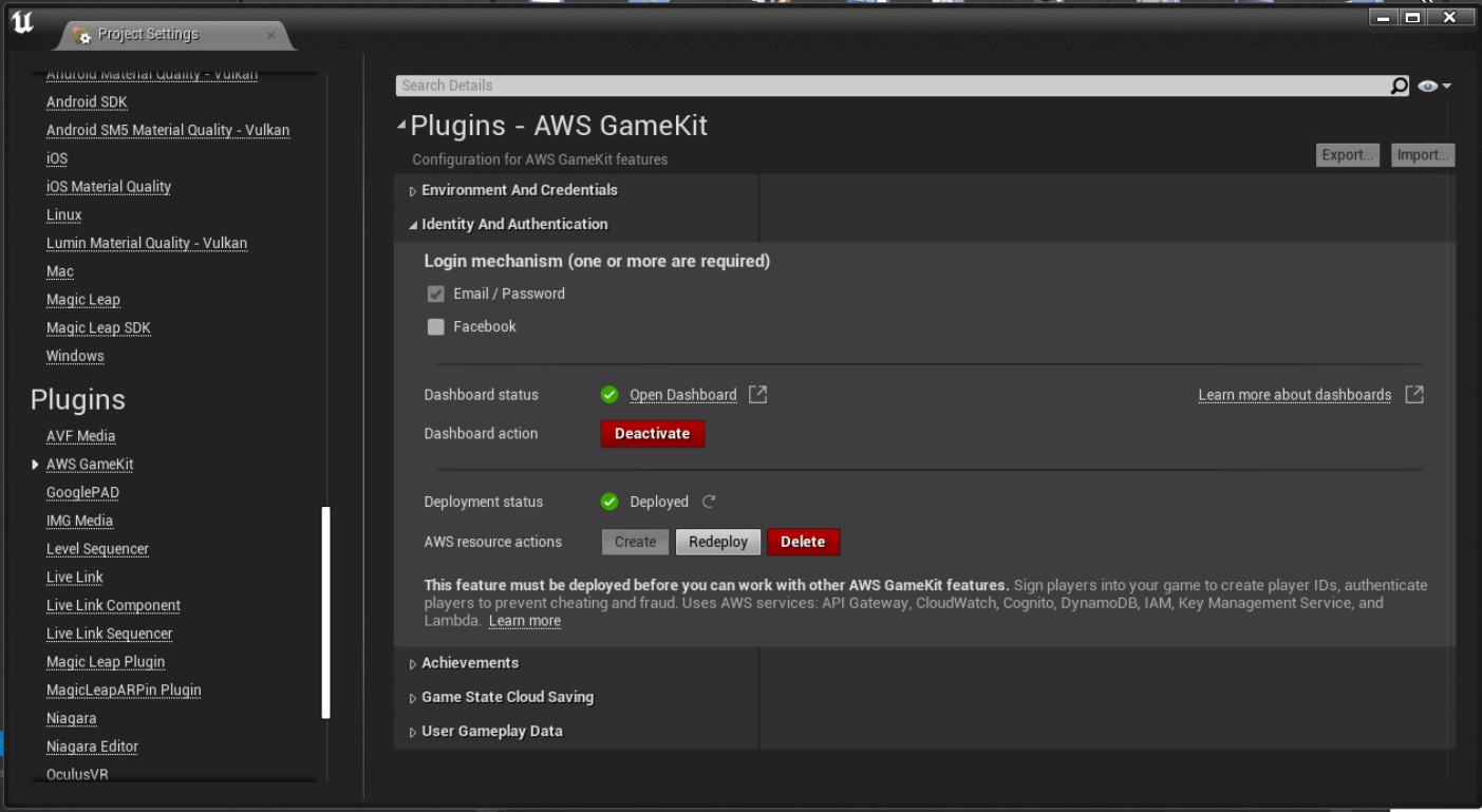 AWS GameKit plugin for Unreal Engineを使ってみた | DevelopersIO