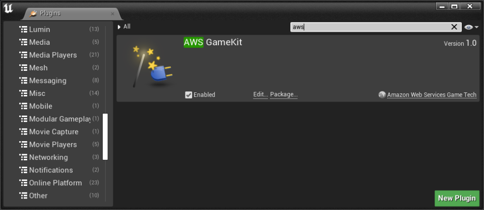 AWS GameKit plugin for Unreal Engineを使ってみた | DevelopersIO