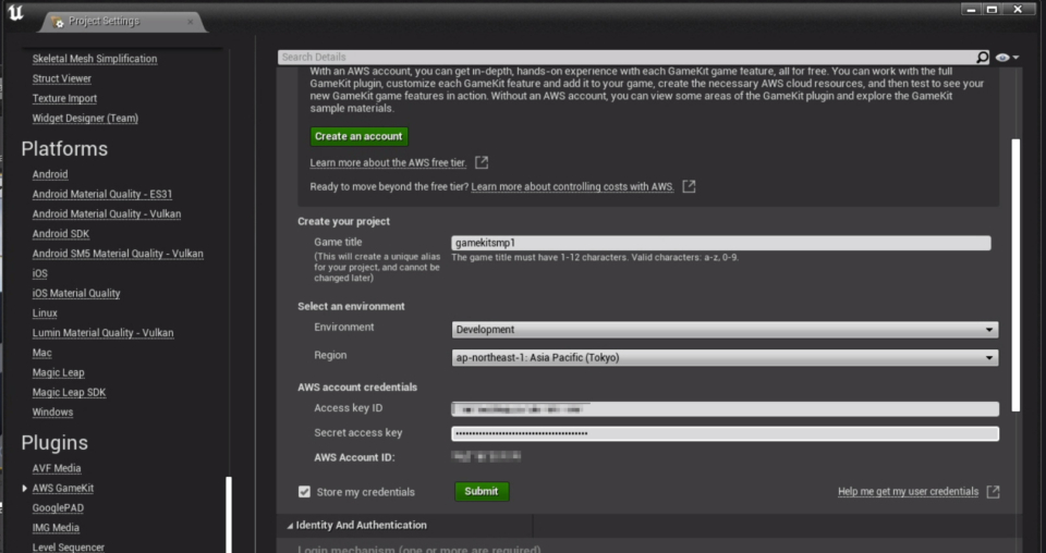 AWS GameKit plugin for Unreal Engineを使ってみた | DevelopersIO