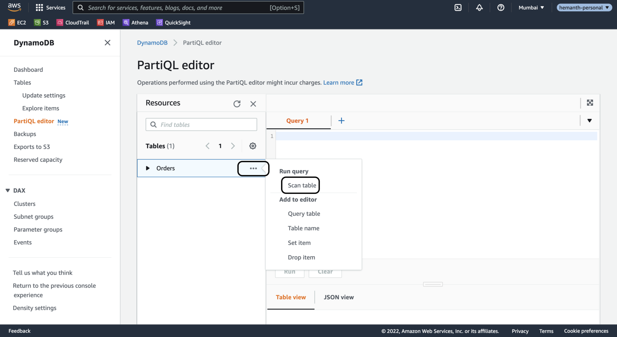 Performing Sql Queries On Dynamodb Table Using Partiql Developersio 3121