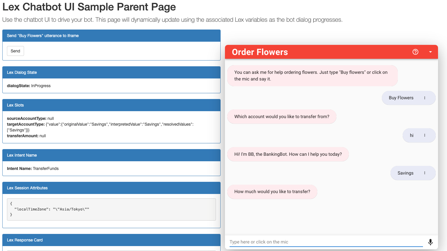 Amazon Lex ボットに Web UI を提供する aws-samples/aws-lex-web-ui を試してみた | DevelopersIO