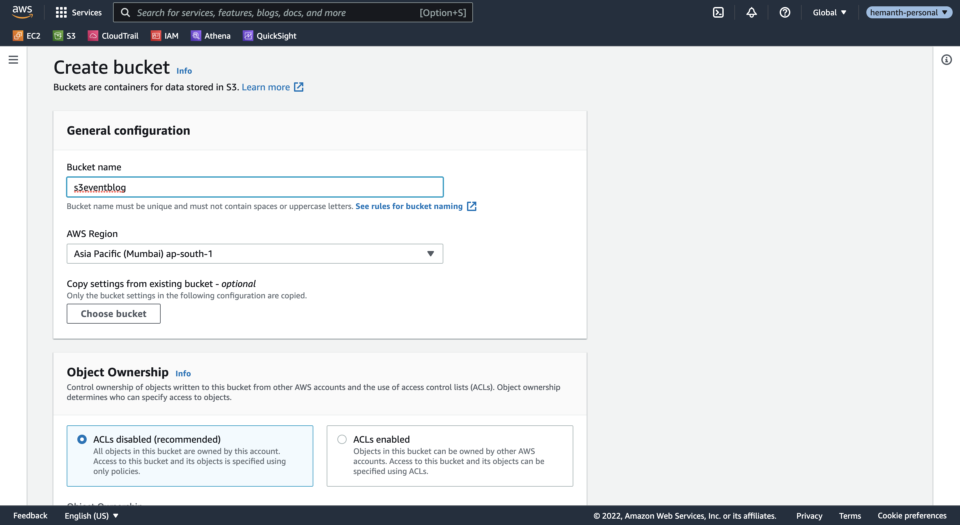 Email Notification using SNS and S3 event notification when Object is Uploaded in a S3 bucket ...