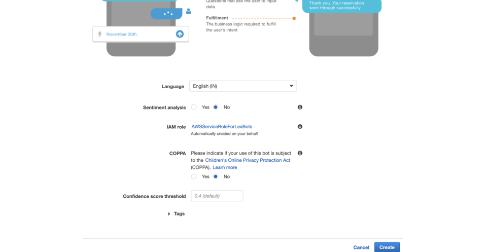 Amazon Lex introduction and demo with built-in chatbot bot | DevelopersIO
