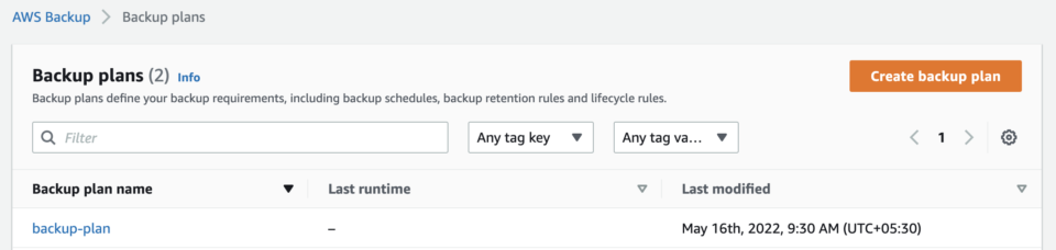 AWS CLIを使用してAWS Backupを作成してみた。 | DevelopersIO