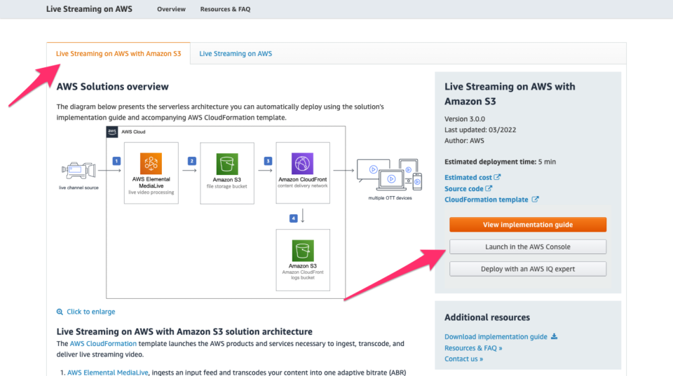 AWSソリューション実装「Live Streaming on AWS」でAmazon S3をライブオリジンとして使用するようになりました！ | DevelopersIO