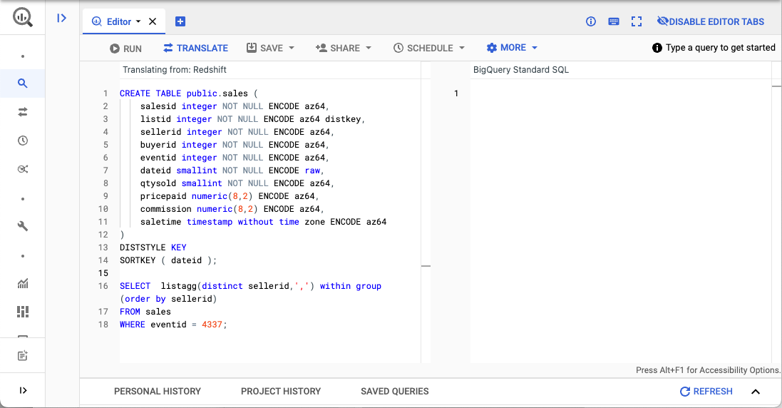 BigQuery Migration Service の SQL 変換機能が一般提供になりました | DevelopersIO