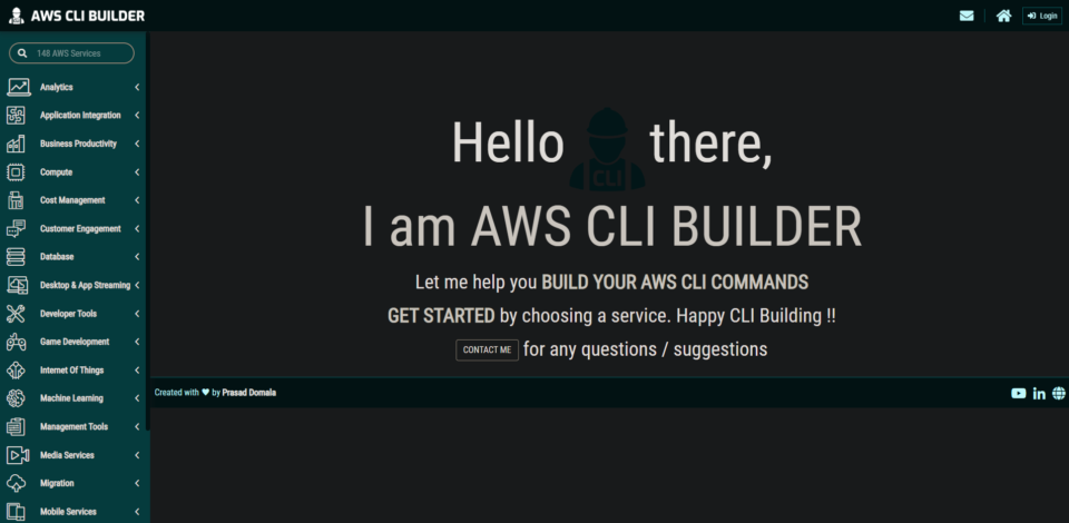 AWS CLI BUILDER を使ってみた | DevelopersIO
