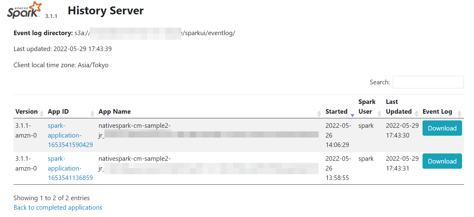Spark履歴サーバ（Spark UI）をDockerで立ち上げて、Glue Sparkジョブ実行の結果を確認してみた | DevelopersIO
