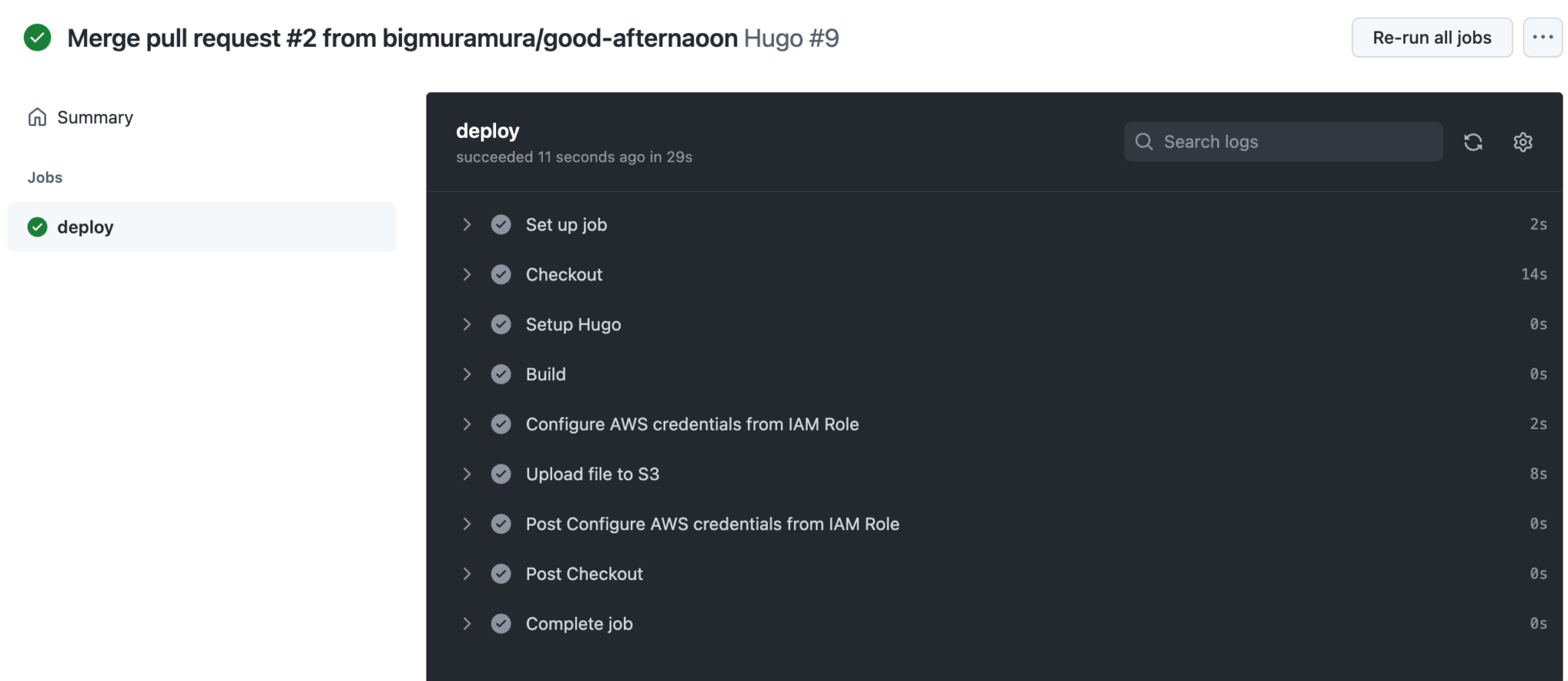 Hugo を使った CloudFront + S3 のブログサイトを構築してみた 〜 GitHub Actions で CI/CD 付き | DevelopersIO