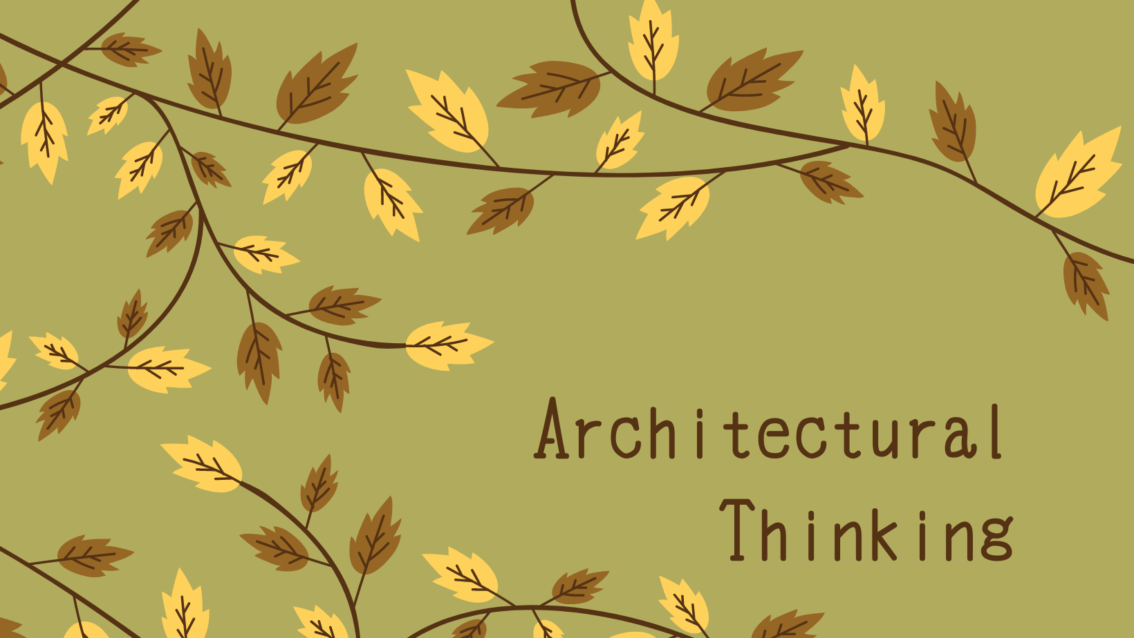 The Basics of Architectural Thinking | DevelopersIO