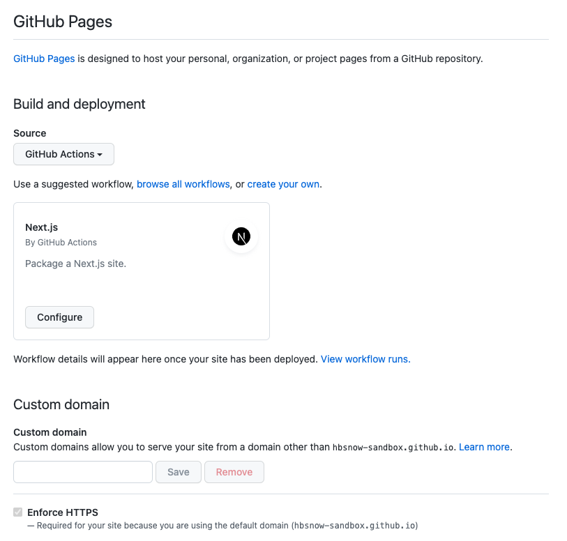 GitHub Pages のデプロイに Custom GitHub Actions Workflows を使用することで、ビルドの成果物の commit が不要になりました ...