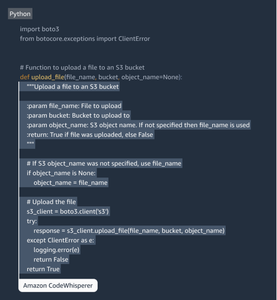AWS CodeWhisperer : GithubのコパイロットのようなAIペアプログラマー | DevelopersIO