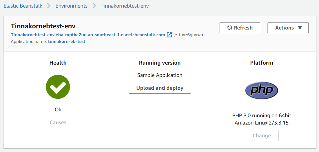 ทดลองเริ่มต้นใช้งาน Sample Elastic Beanstalk ด้วย PHP | DevelopersIO