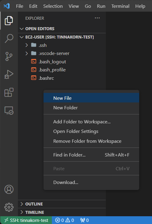 ทำการติดตั้ง Extention Remote Ssh ใน Vscode และทดลองใช้งาน Ec2 โดยตรงใน Vscode Developersio